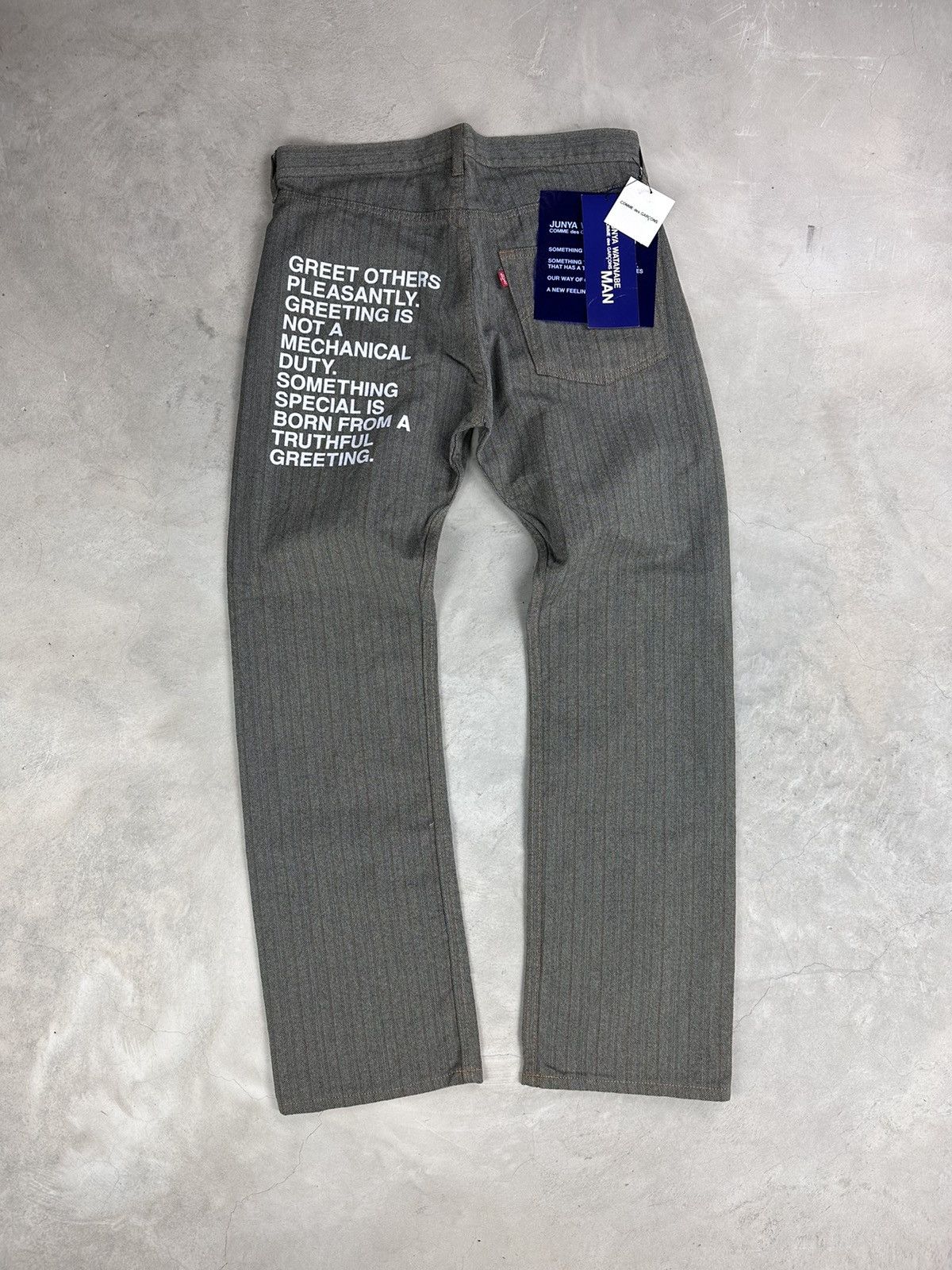Junya Watanabe Junya Watanabe x CDG x Levis SS02 Poem Denim | Grailed