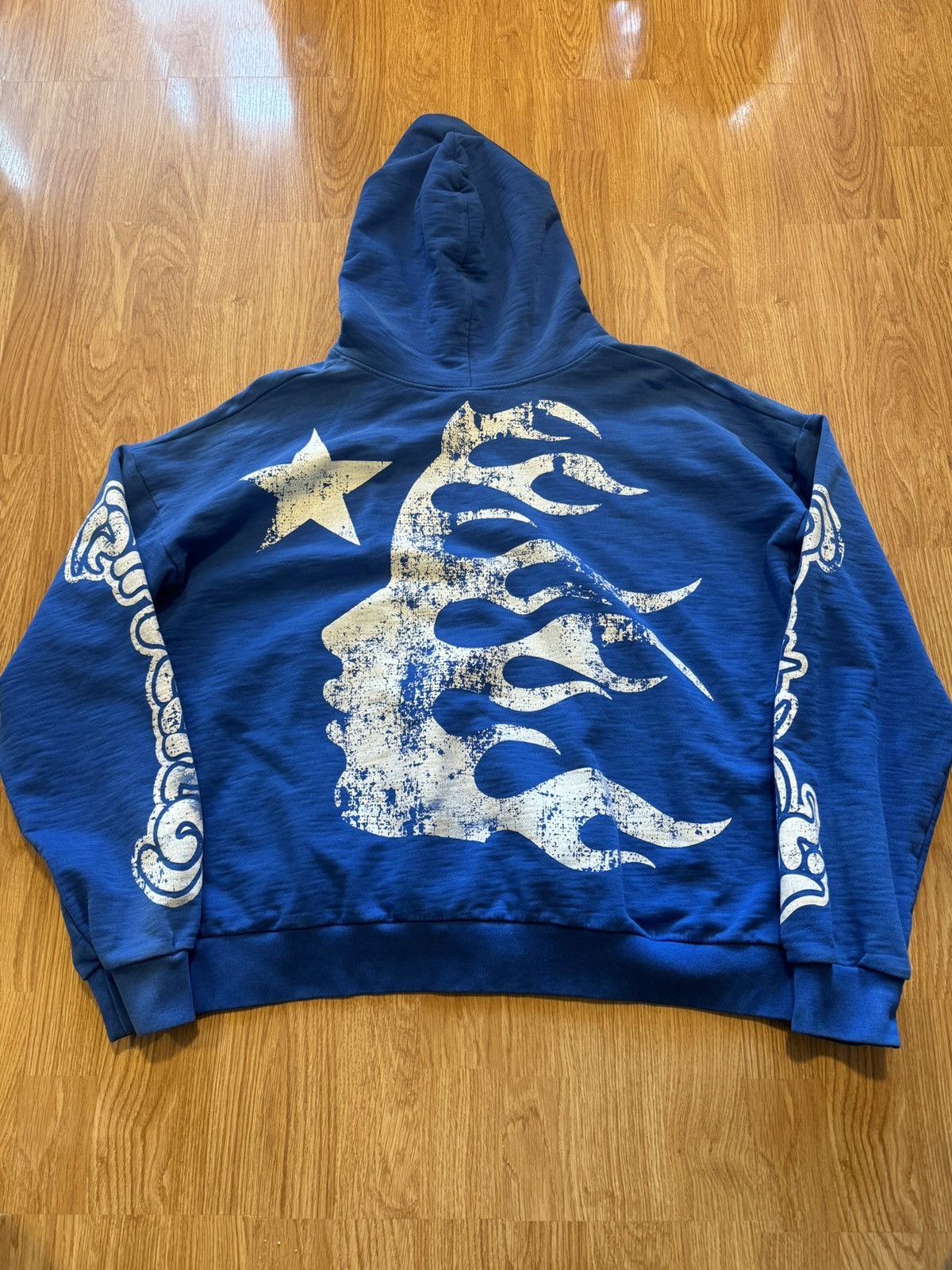 HELLSTAR HELLSTAR BLUE HOODIE | Grailed