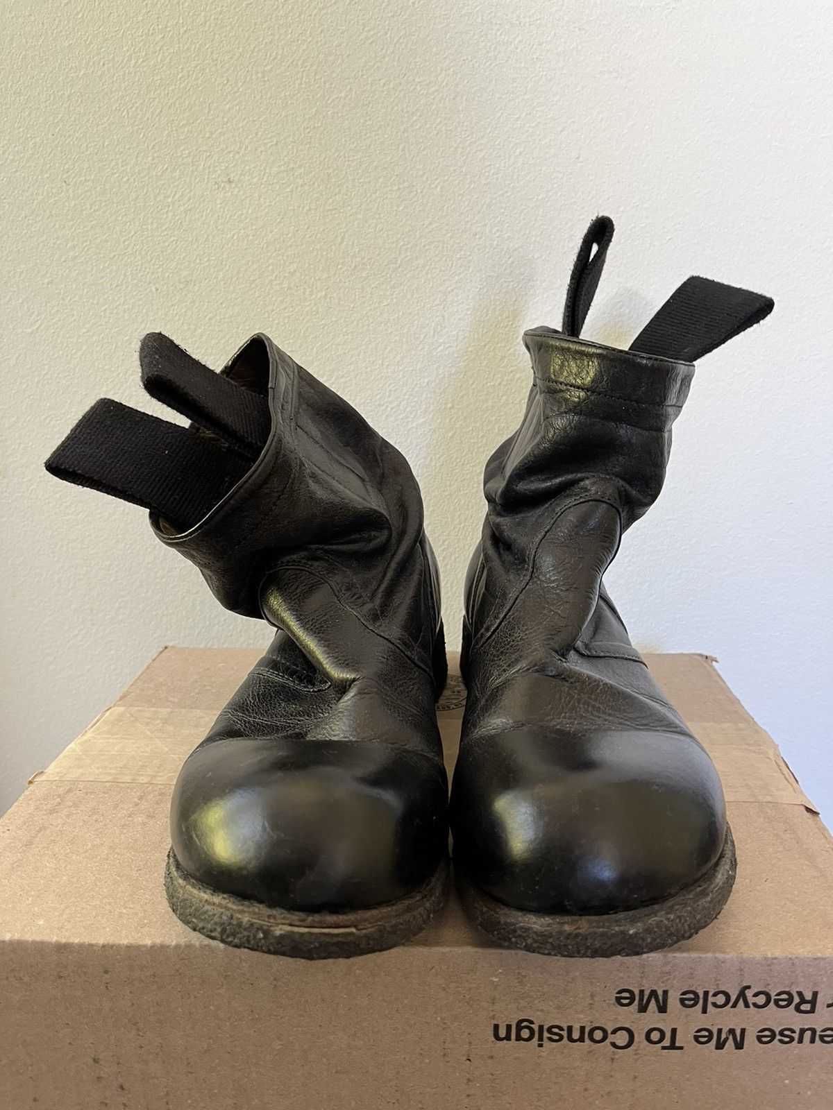 Rick Owens OG Rick Owens Crepe Sole Boots | Grailed
