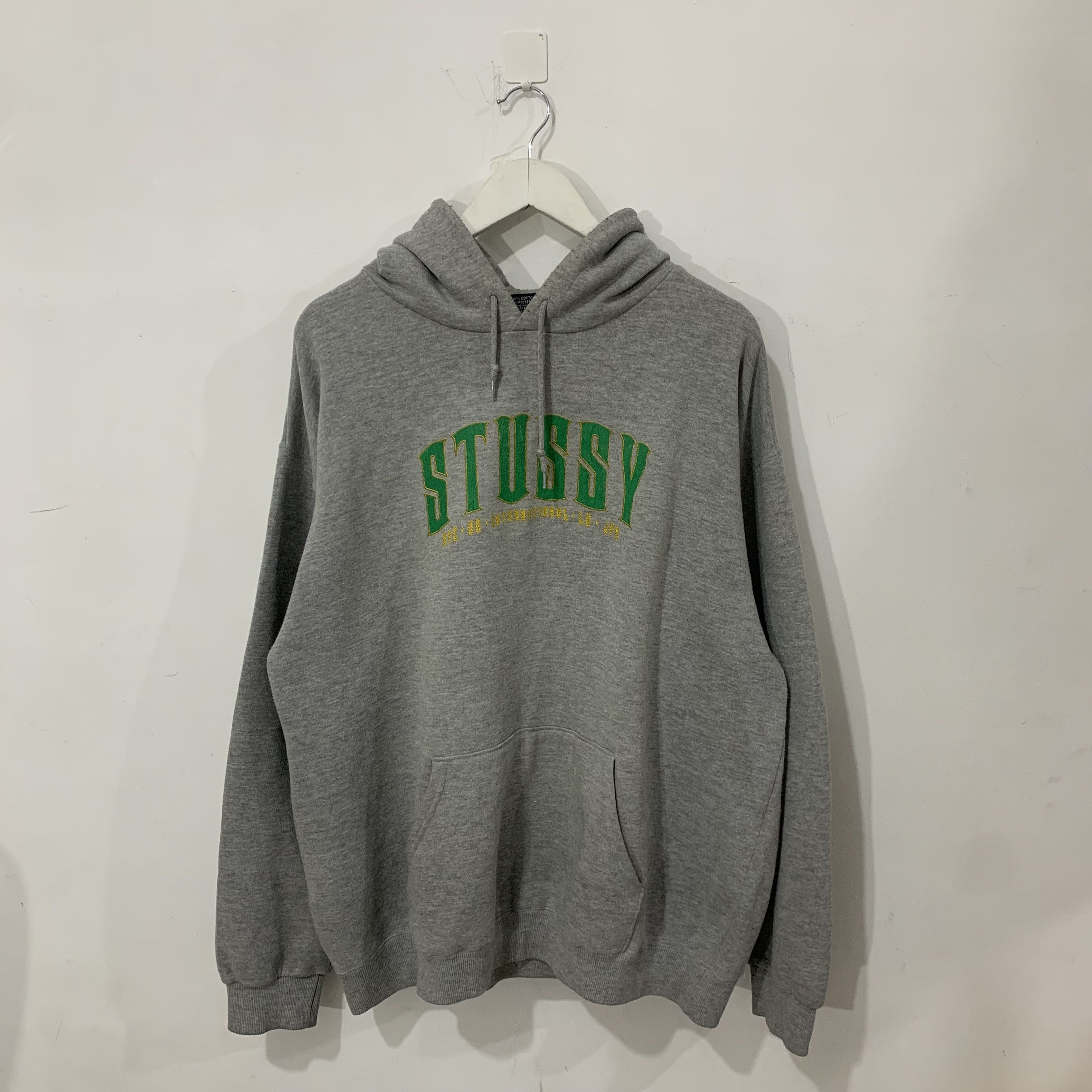 Streetwear × Stussy × Vintage Stussy Embroidered Script Logo Hoddie ...