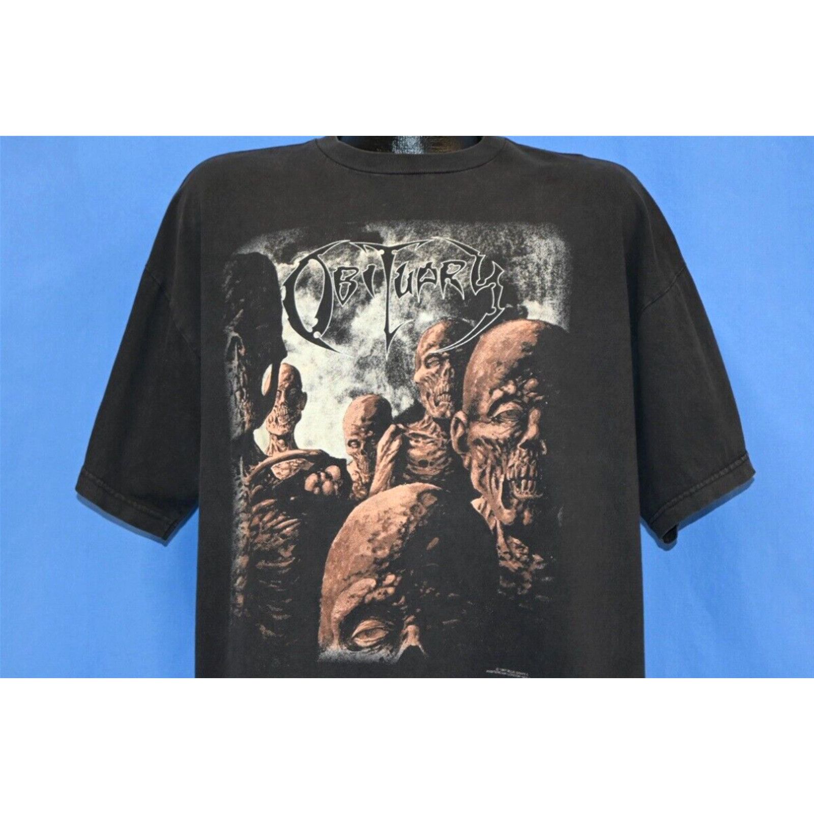 Vintage vtg 90s OBITUARY BACK FROM THE DEAD ALBUM 1997 DEATH METAL 2 ...