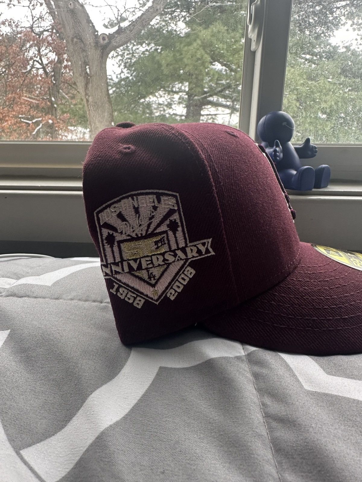 New Era LA Dodgers 50th Anniversary Maroon Hat | Grailed