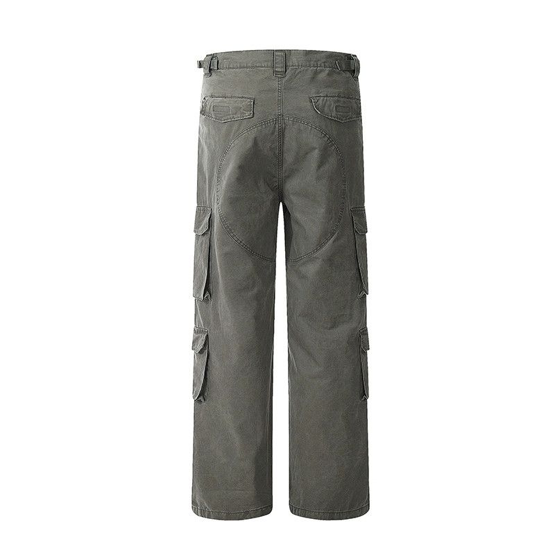 Designer × Japanese Brand × Vintage washed faded military double cargo ...