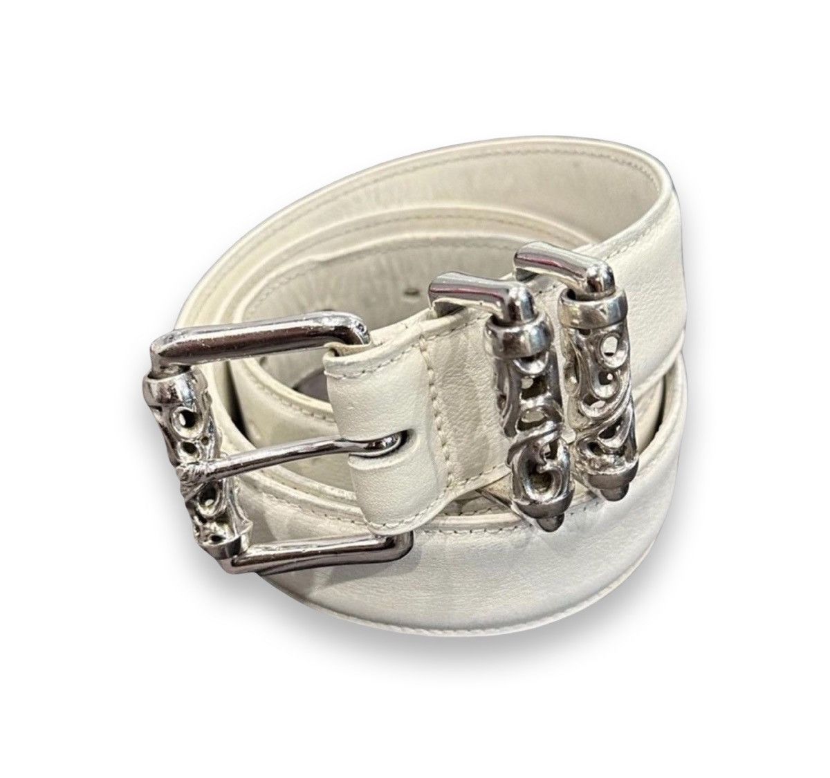 Chrome Hearts Chrome hearts White Roller Belt | Grailed