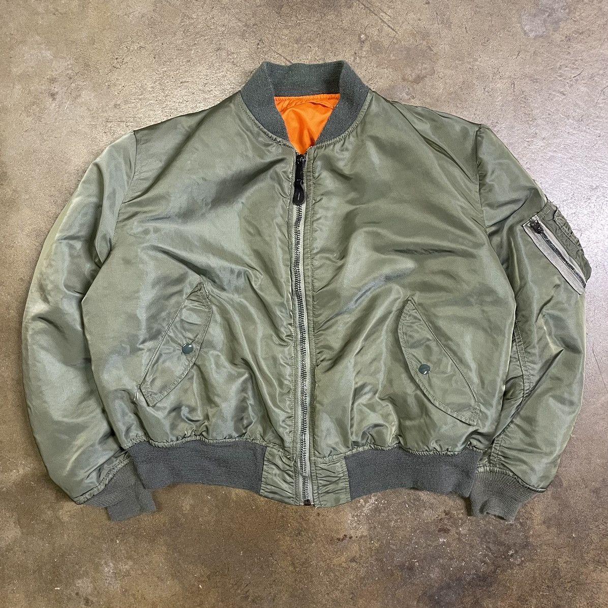 Military × Streetwear × Vintage Vintage 70s Alpha Industries US Military MA-1 Bomber Jacket ...