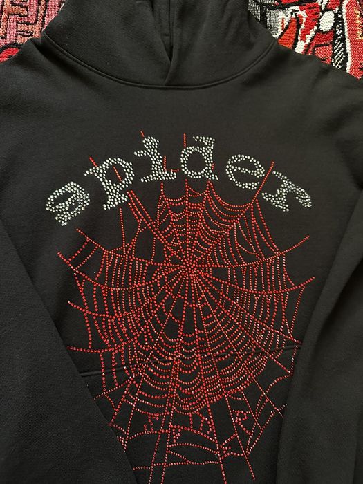 Designer Spider Worldwide - Sp5der OG Rhinestone Logo Hoodie | Grailed