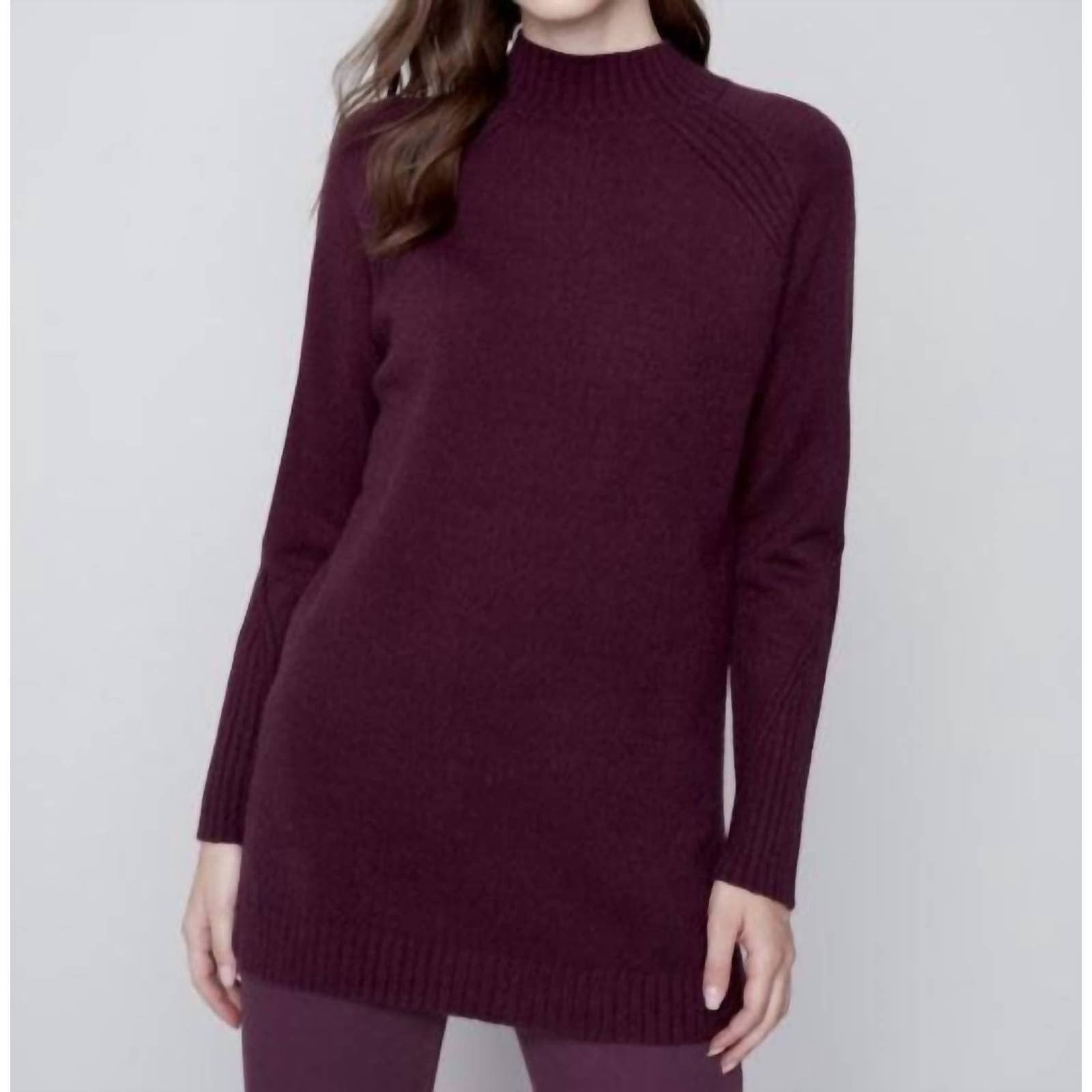 Designer CHARLIE B Mock Neck Raglan Sweater In Porto | Grailed