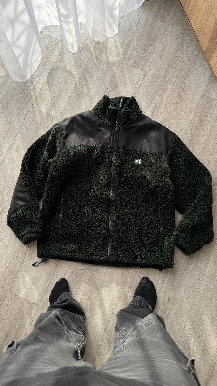 Vintage Vintage Land Rover Forest Green RARE 2000’s Fleece Jacket | Grailed