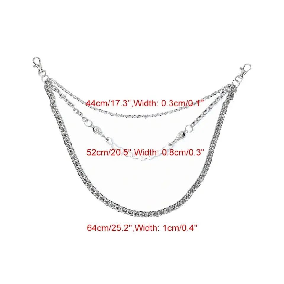 Skulls Triple Chain Link Jean Chain | Grailed Skulls Triple Chain Link Jean Chain | Grailed