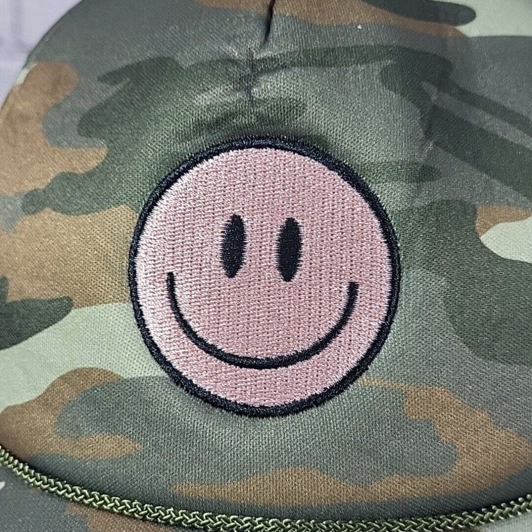 Bally Happy Face Camo Snapback Hat Adjustable Ball Cap | Grailed