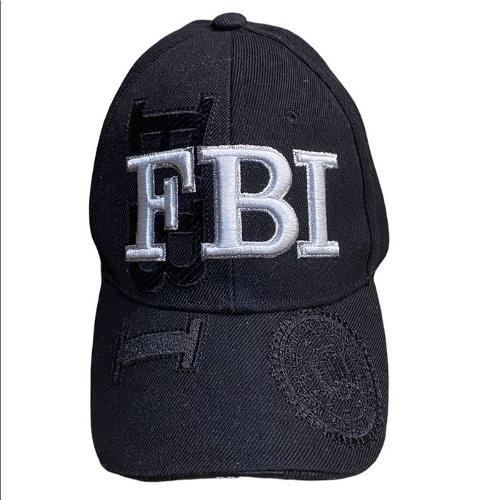 City Hunter FBI Black Hat/Cap with Adjustable back by Cityhunter | Grailed