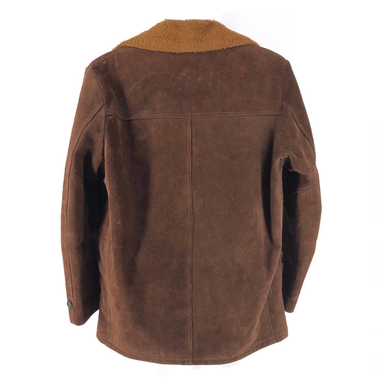 Other 70s brown suede faux fur rancher coat 1970s vintage | Grailed