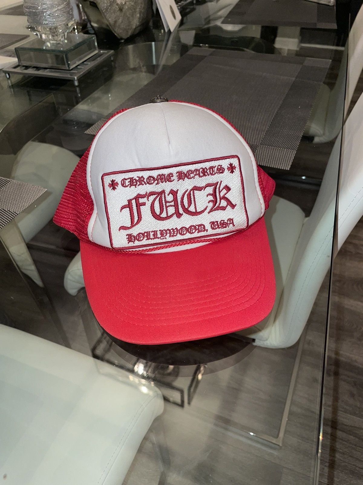 Vintage Chrome hearts vintage Fuck hat | Grailed