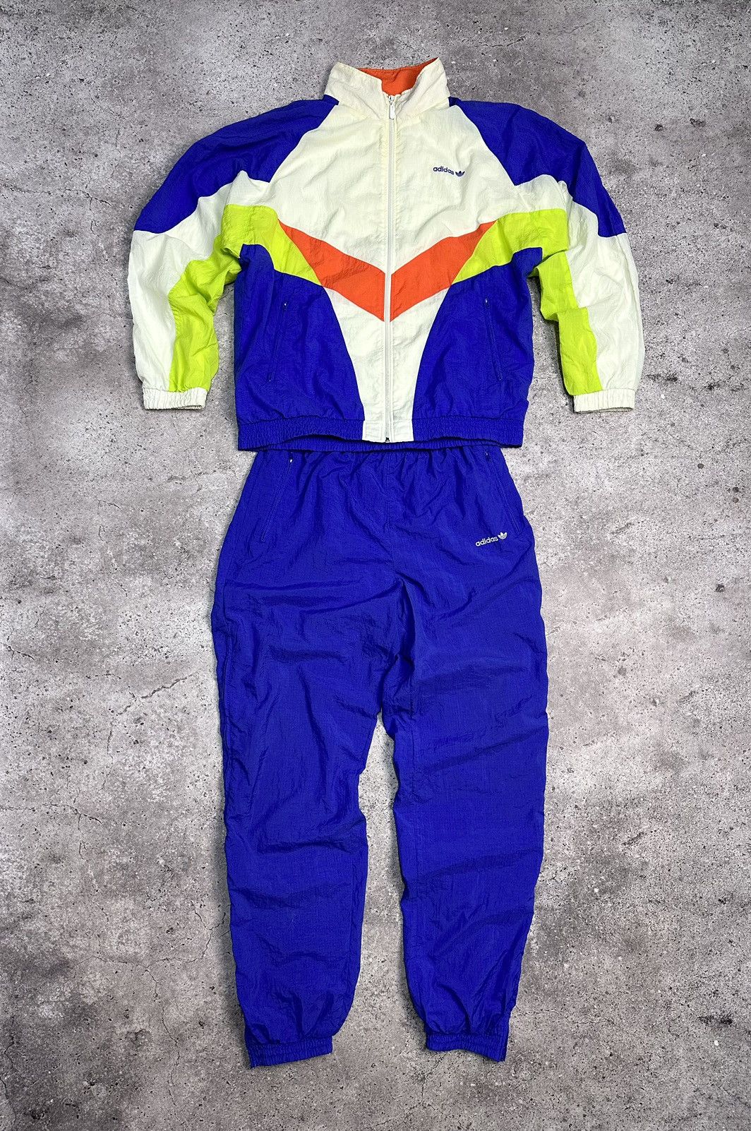 Adidas × Streetwear × Vintage VINTAGE ADIDAS NYLON TRACKSUIT JACKET ...