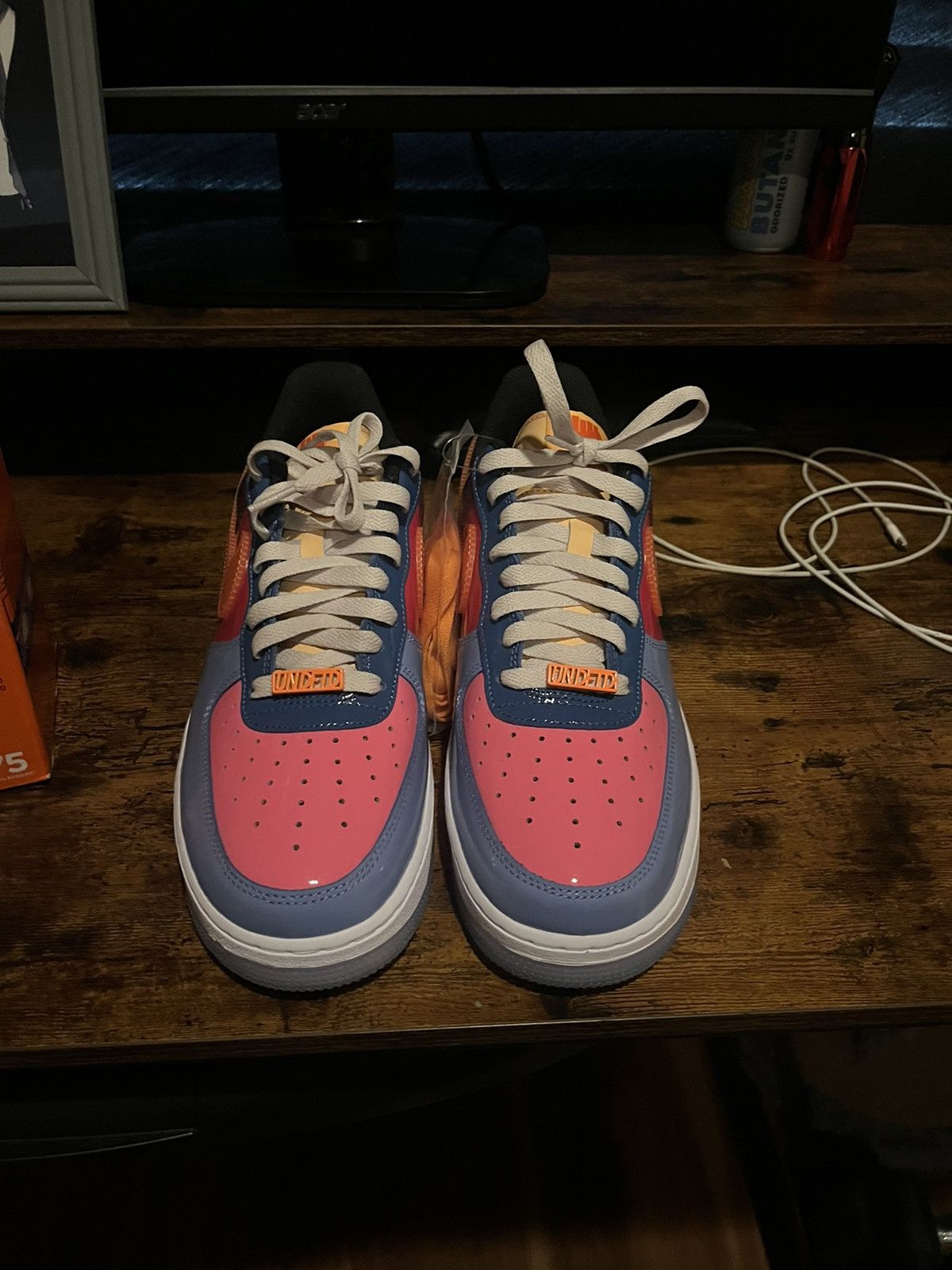 Nike × Undefeated Nike x Undefeated Air Force 1 Low ‘Total Orange ...