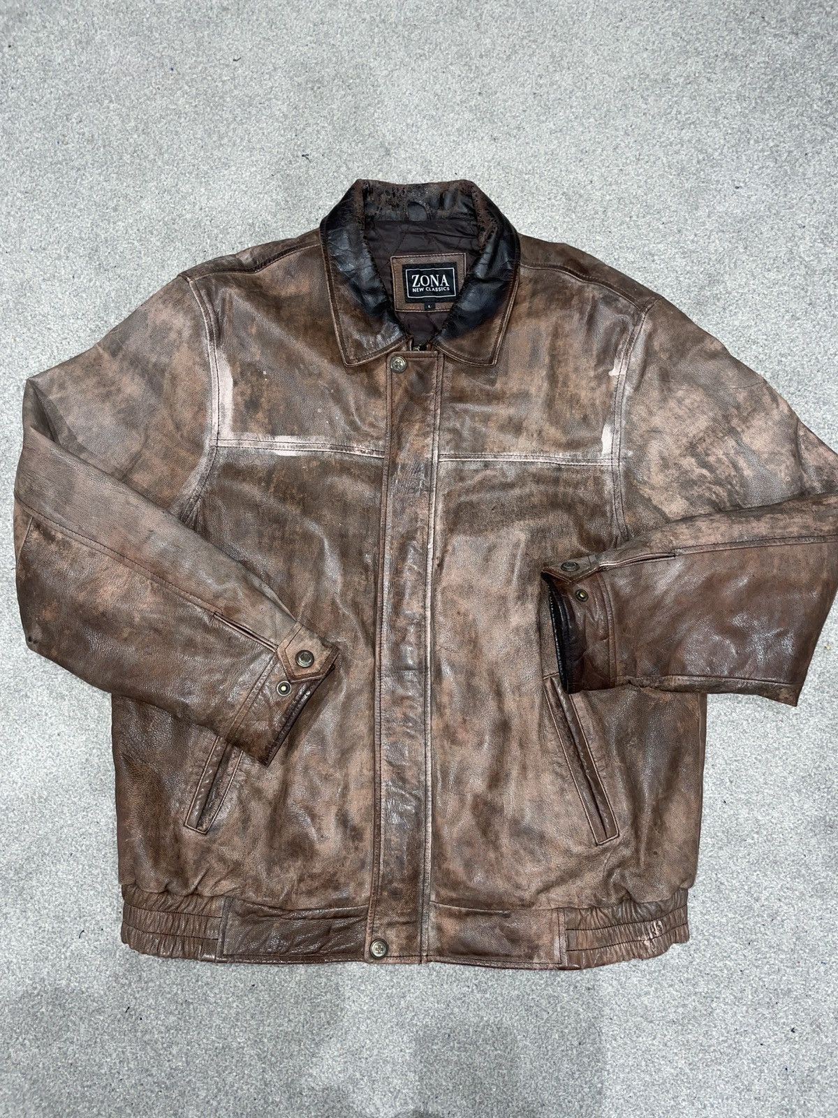 Vintage Real Leather jacket by “zona” | Grailed