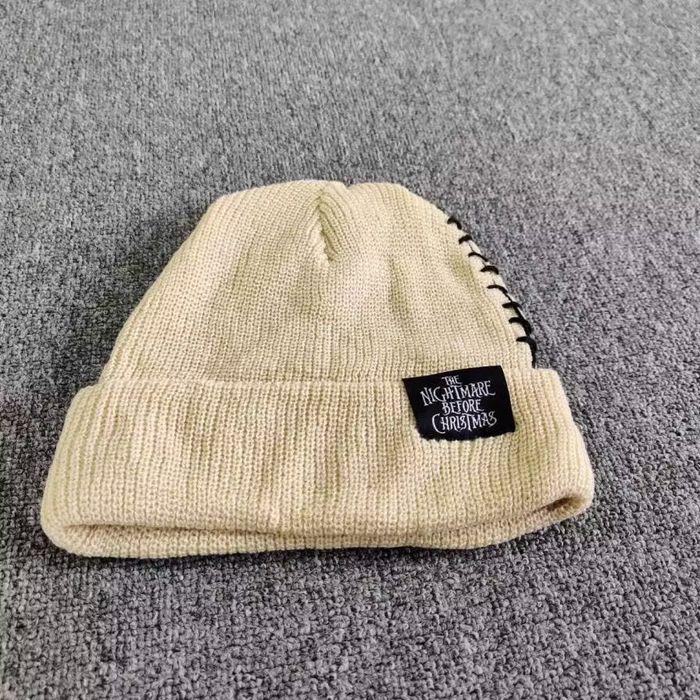 Hats The Nightmare Before Christmas Skeleton Beanie Hat Beige | Grailed
