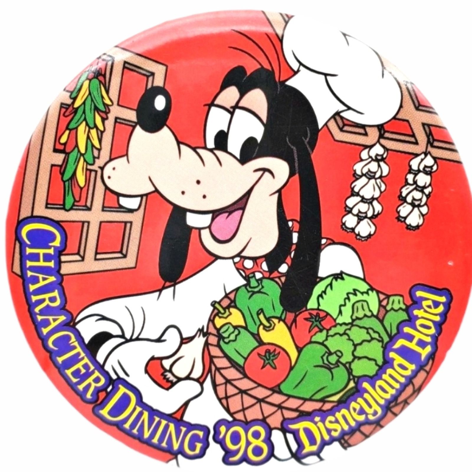 Disney Get Cooking with Vintage Goofy Character Dining Button | Grailed