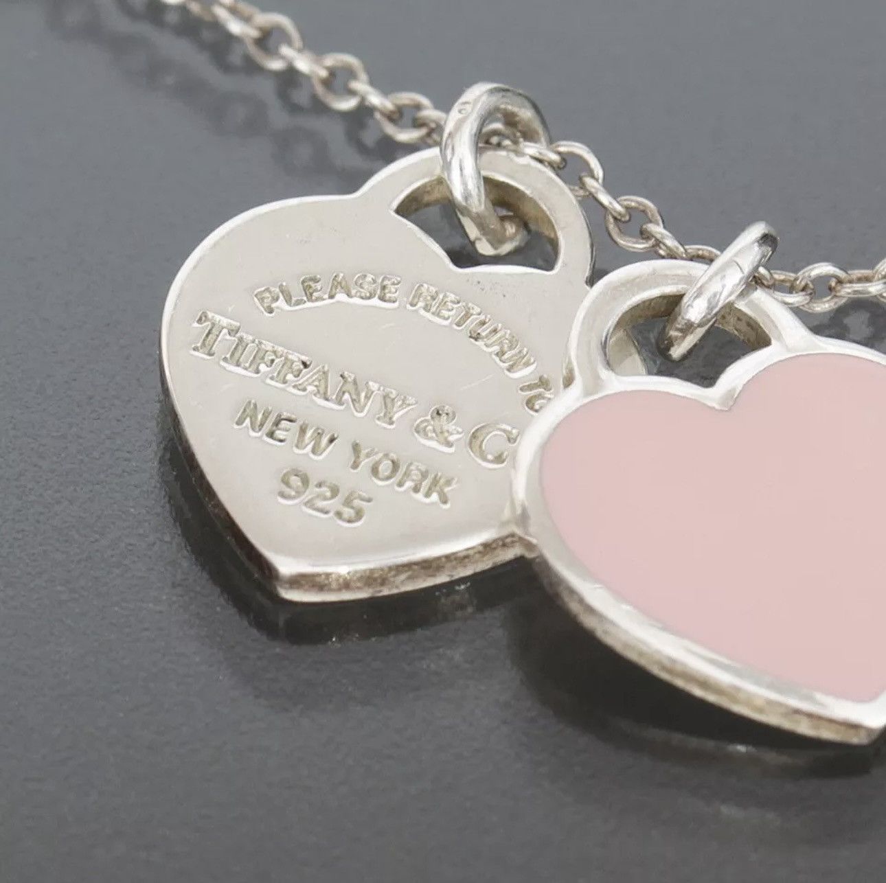 Tiffany And Co Pink Heart Necklace