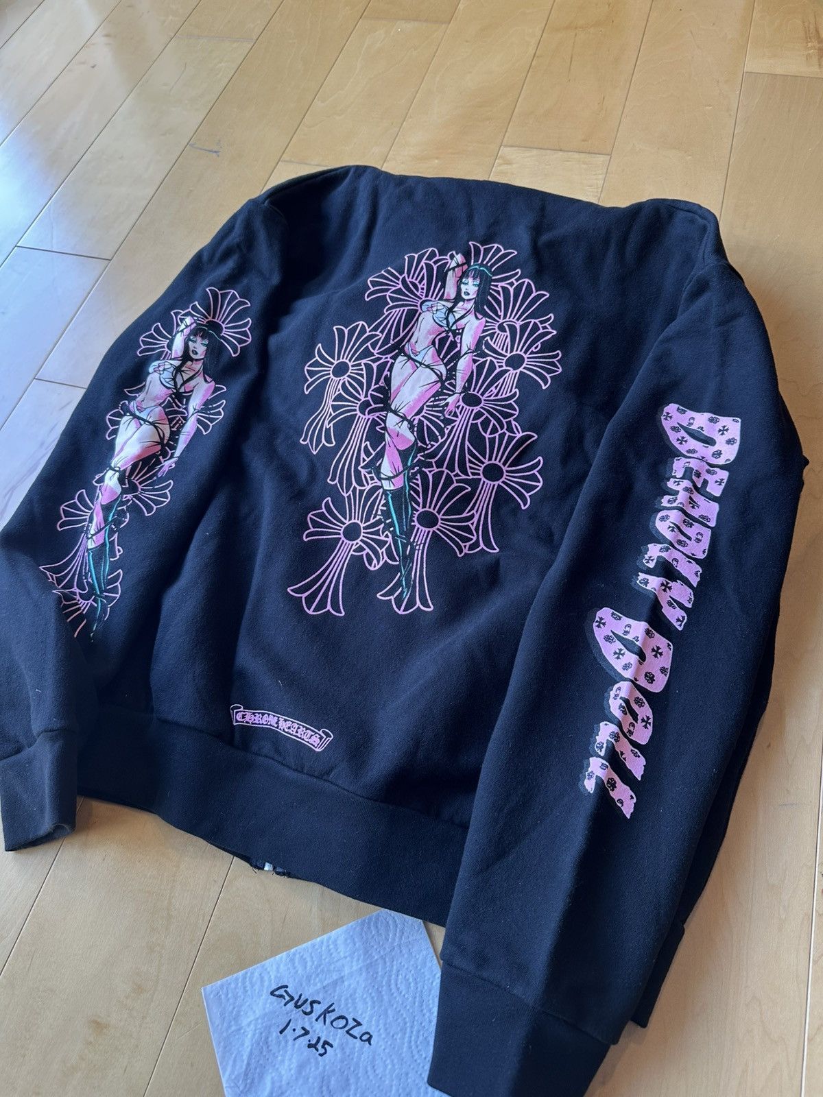 Chrome Hearts × Deadly Doll CHROME HEARTS DEADLY DOLL ZIP UP | Grailed