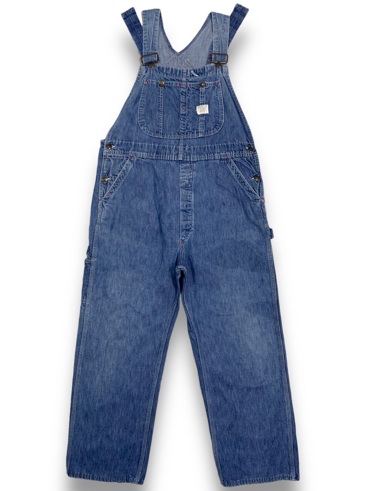 Big Mac Vintage 70s Big Mac Classic Baggy Denim Carpenter Overalls ...