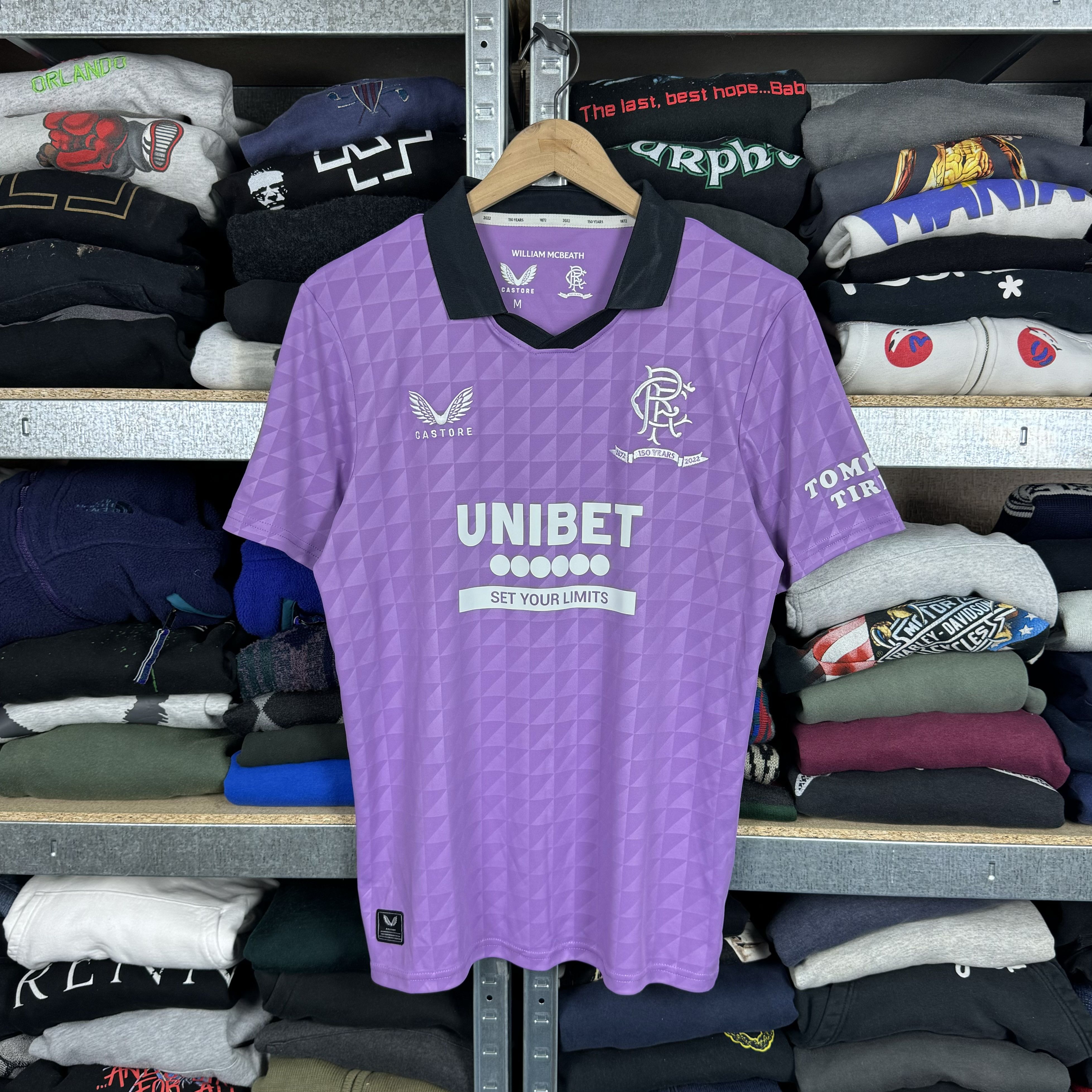 Soccer Jersey × Vintage 2021/22 CASTORE RANGERS THIRD SOCCER SHIRT ...