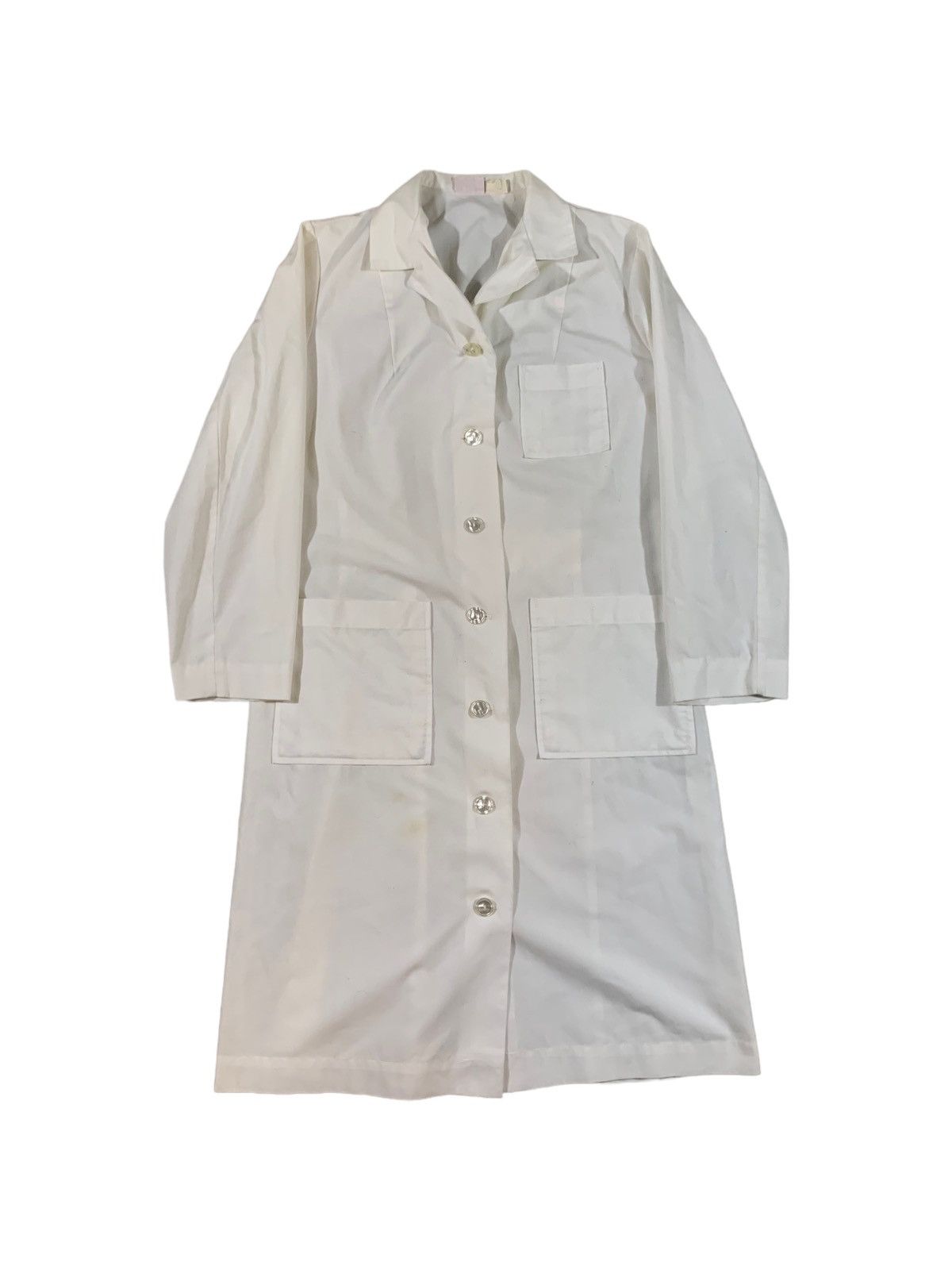 Made In Usa × Vintage Vintage 70s Lab Coat Duster White | Grailed