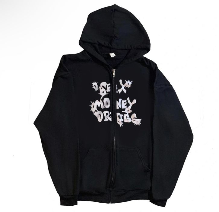 Japanese Brand Sex Money Drugs Ugly Wrld Zip Up Hoodie Grailed 4968
