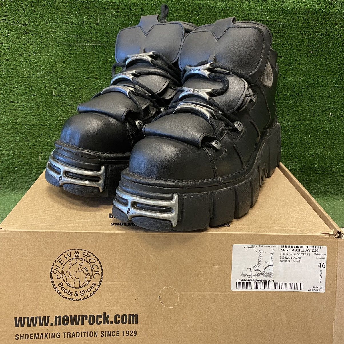 New Rock New Rock Tower Ankle Boots | Grailed