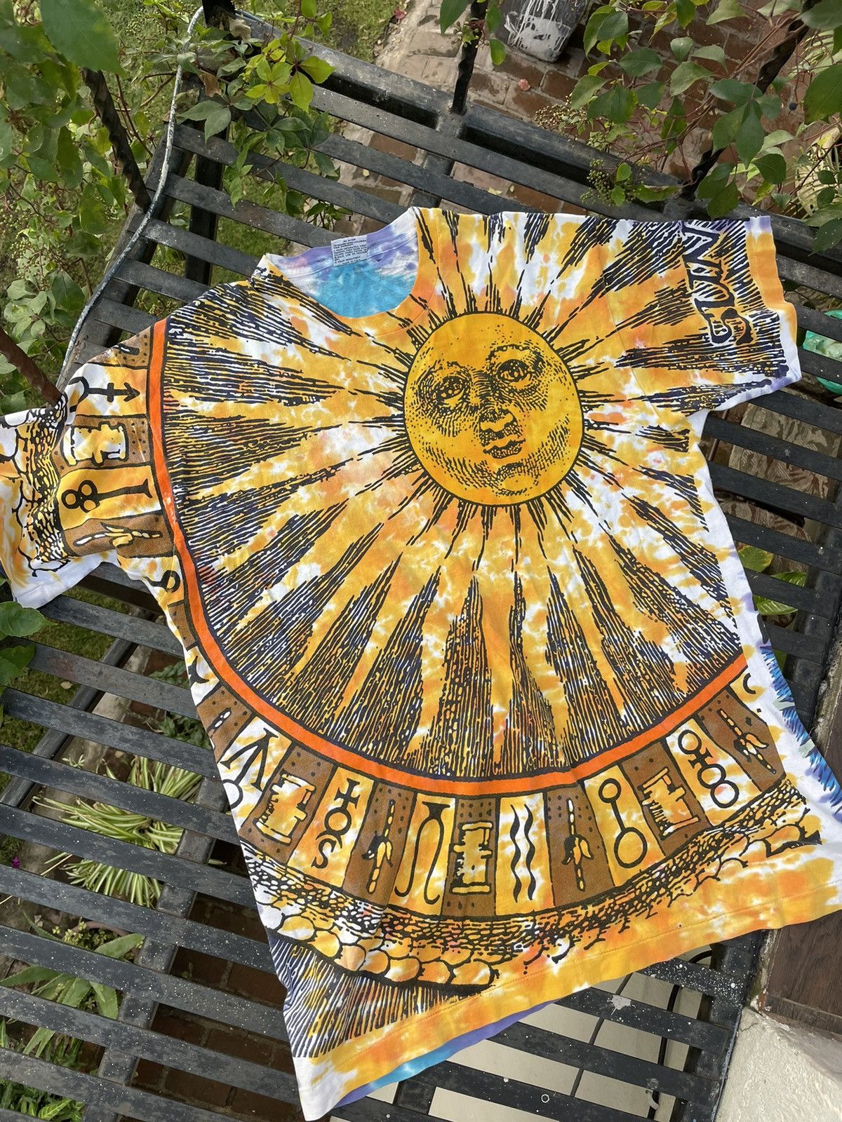 Vintage 1992 Sun Moon Single Stitch Chris Pinkerton AOP Tee | Grailed