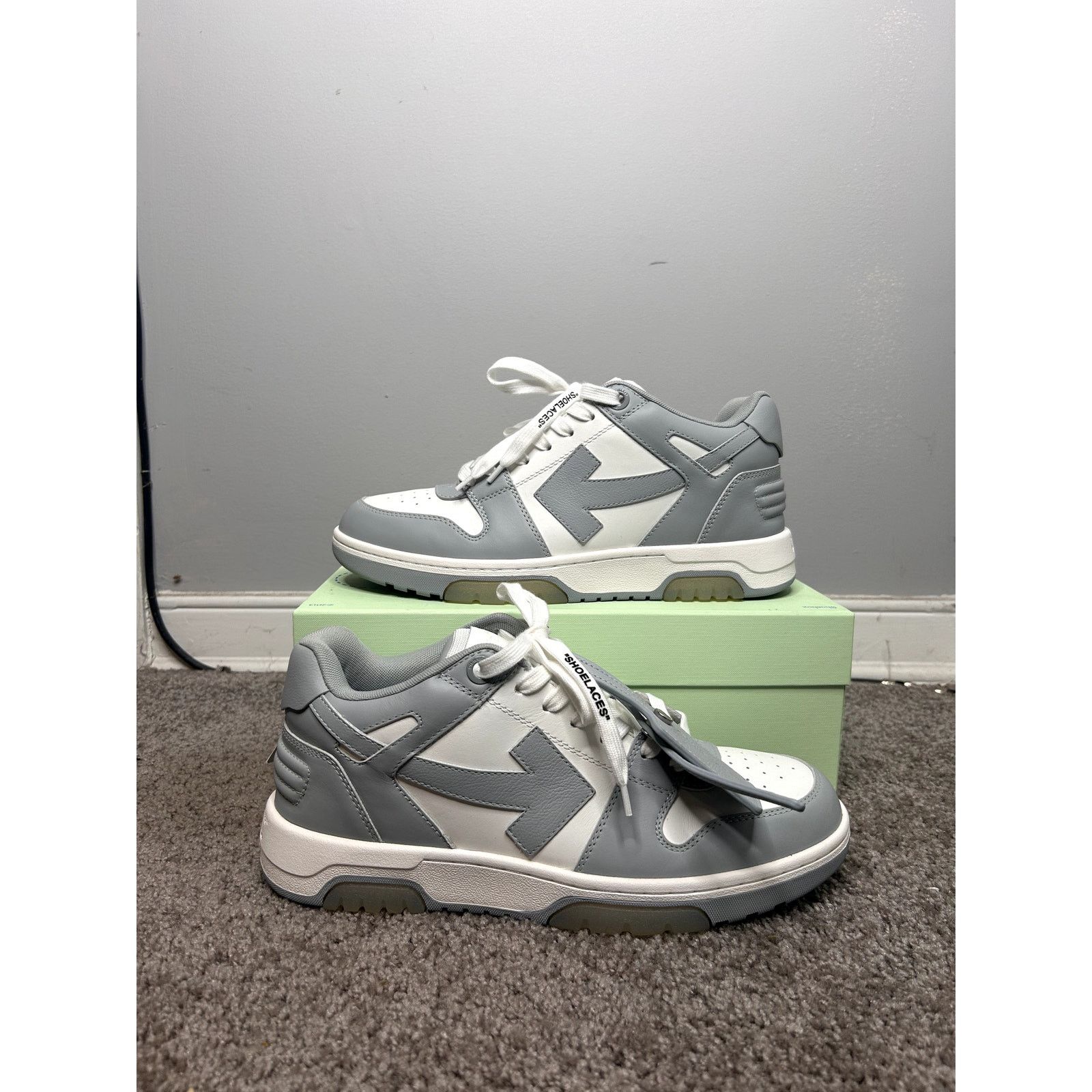 Off-White Off White Out of Office Grey White Sneakers | Grailed