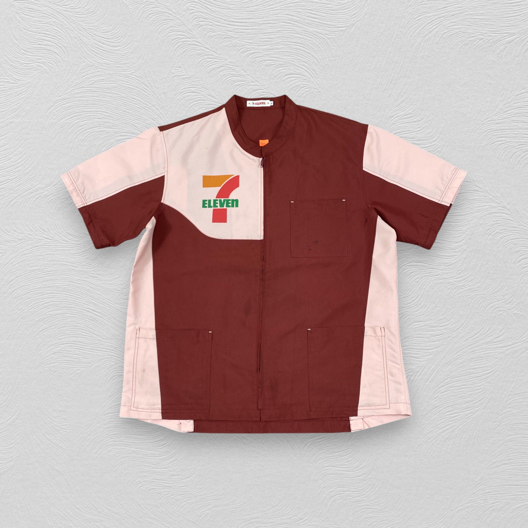 Japanese Brand Vintage 7 Eleven Uniform Zipper Jacket- J514 | Grailed