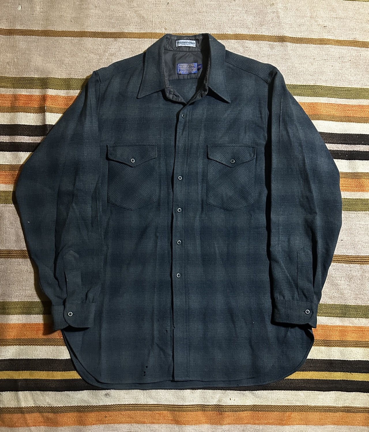 Made In Usa × Pendleton × Vintage Vintage 60s 70s Pendleton OutdoorsMan Wool Flannel Shirt | Grailed