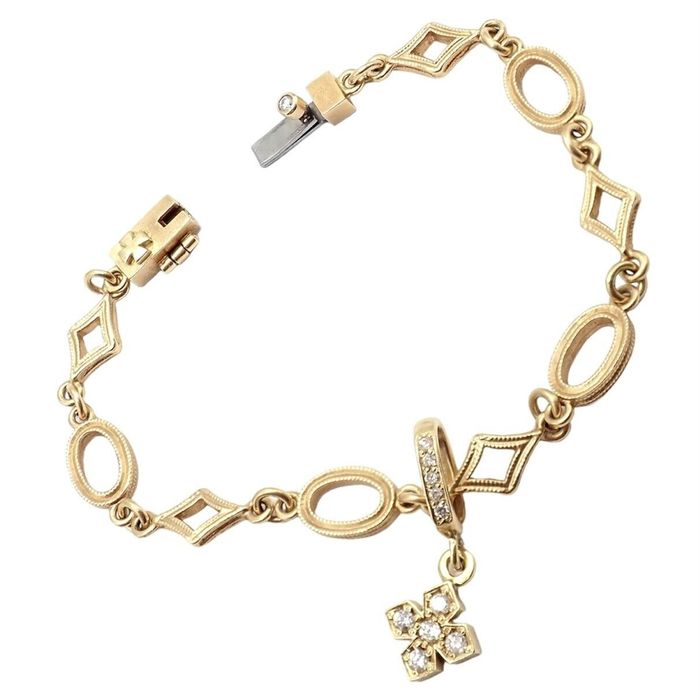Other Rare Loree Rodkin 18k Yellow Gold Diamond Cross Bracelet | Grailed