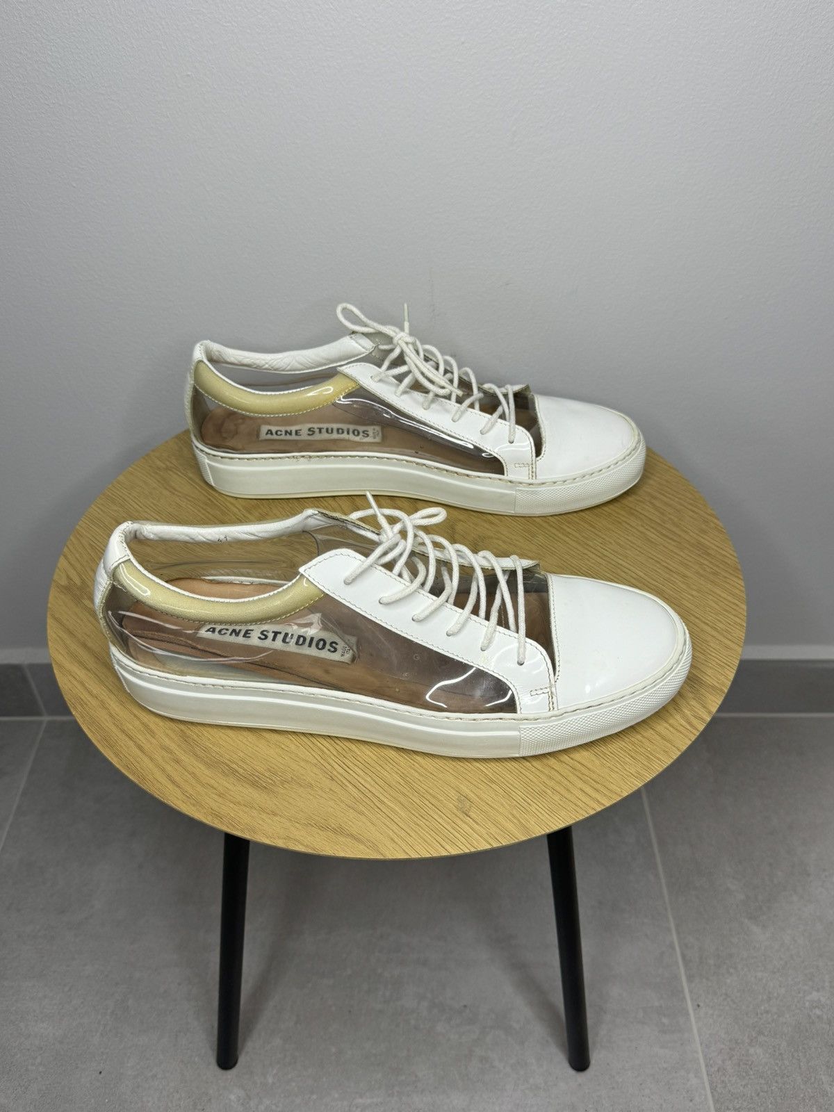 Acne Studios Acne Studios Vintage White/Transparent Formal Shoes | Grailed