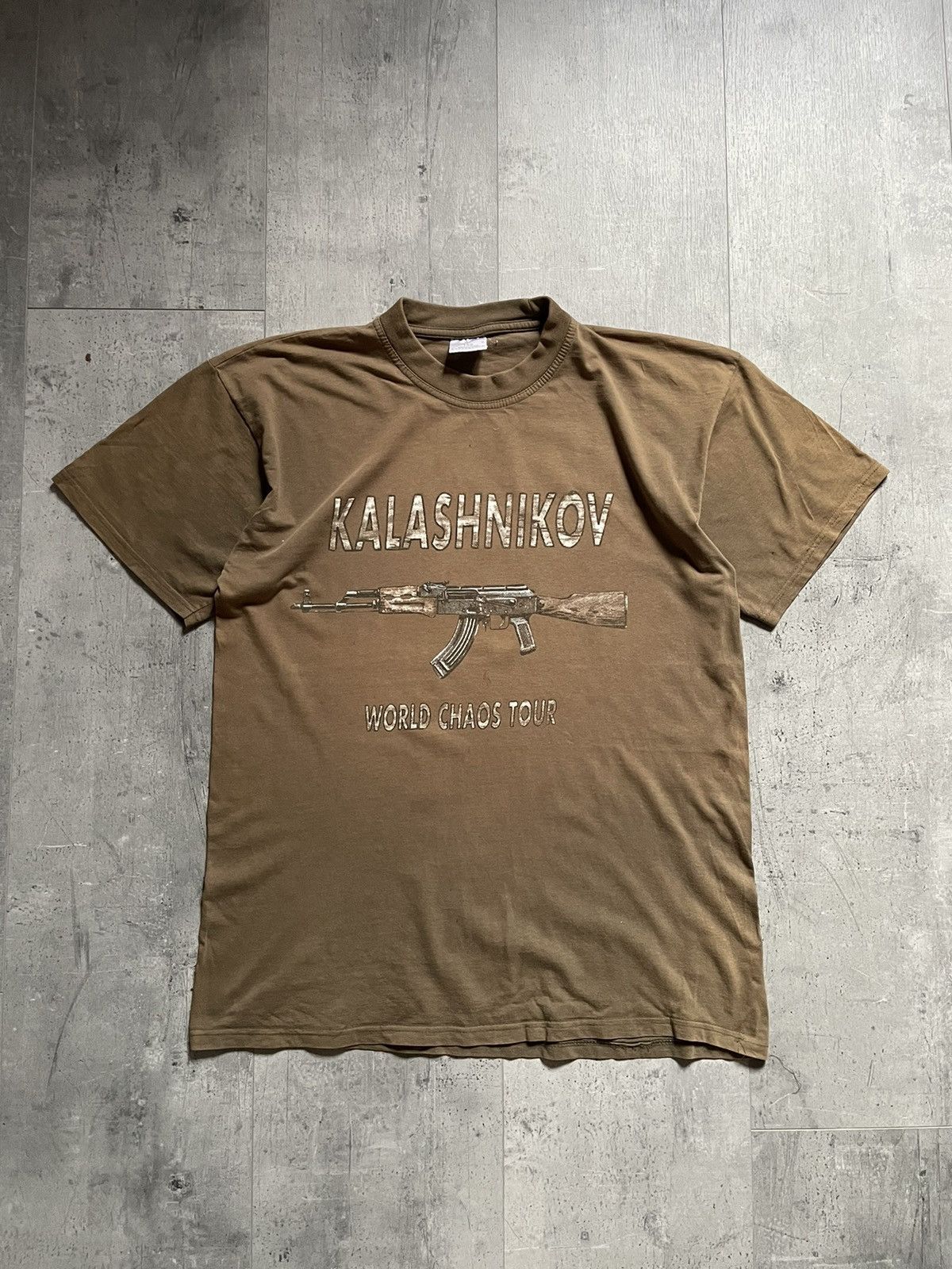 Band Tees × Military × Vintage Vintage 90’s Kalashnikov AK47 World ...