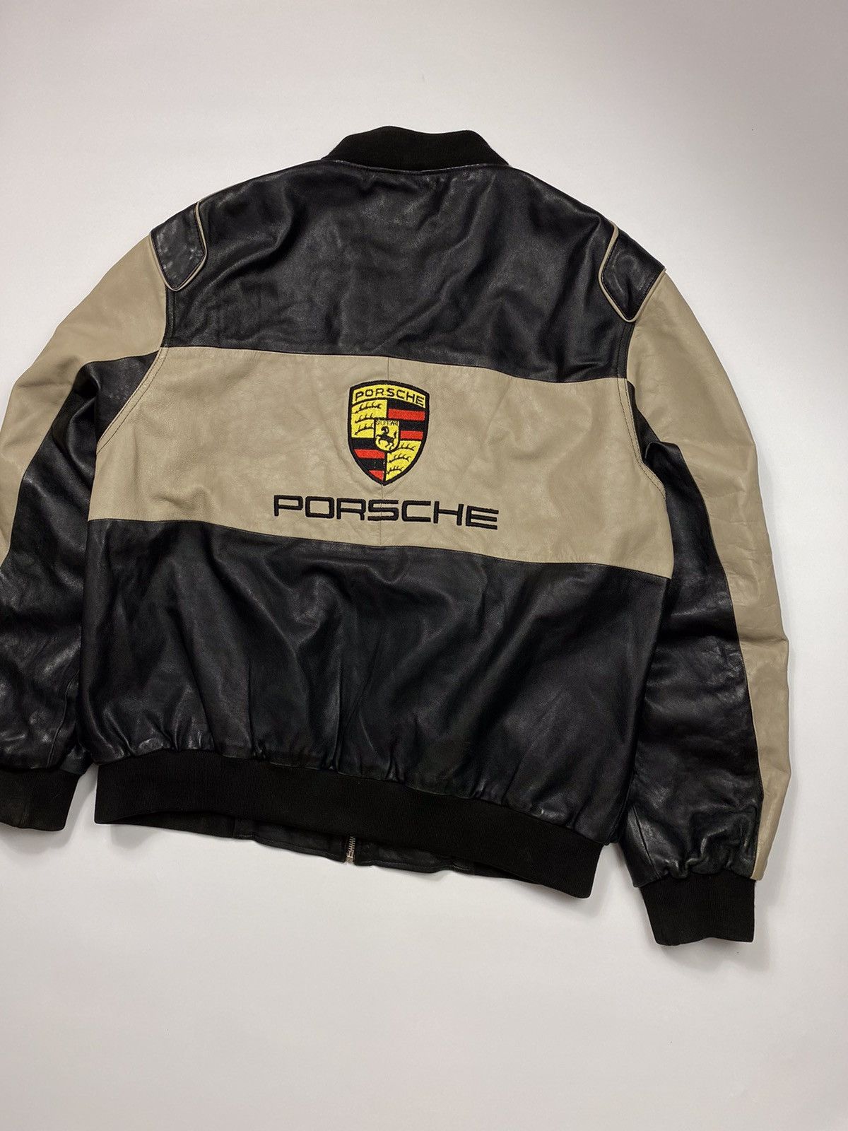 Porsche Design × Vintage 🔥🔥RARE Leather Jacket Porsche Design Racing ...