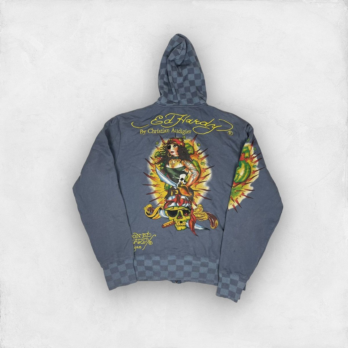 Vintage Ed Hardy Vintage Zip-up Hoodie Sweatshirt | Grailed