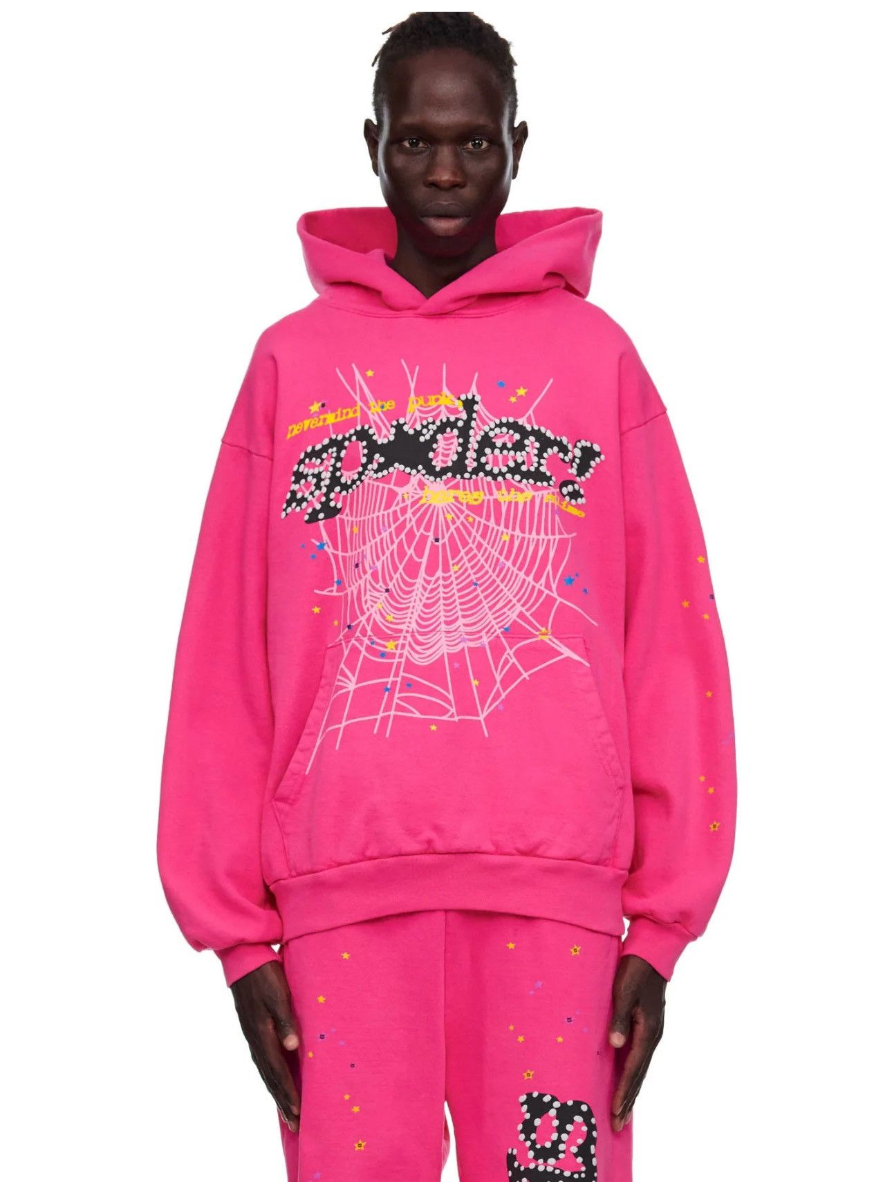 Spider Worldwide AUTHENTIC Sp5der PINK P*NK V2 HOODIE - M - confirmed ...