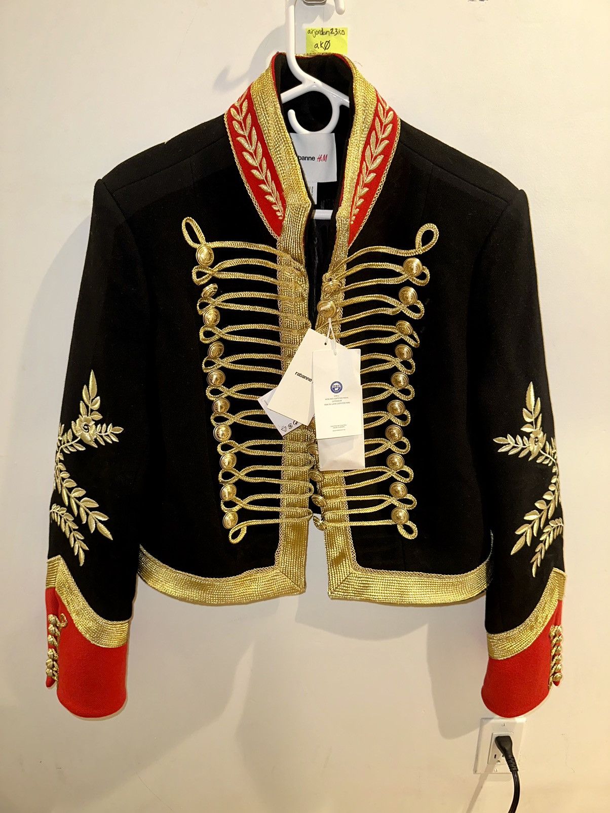 H&M Paco Rabanne x H&M Embroidered Wool Jacket Military Style | Grailed