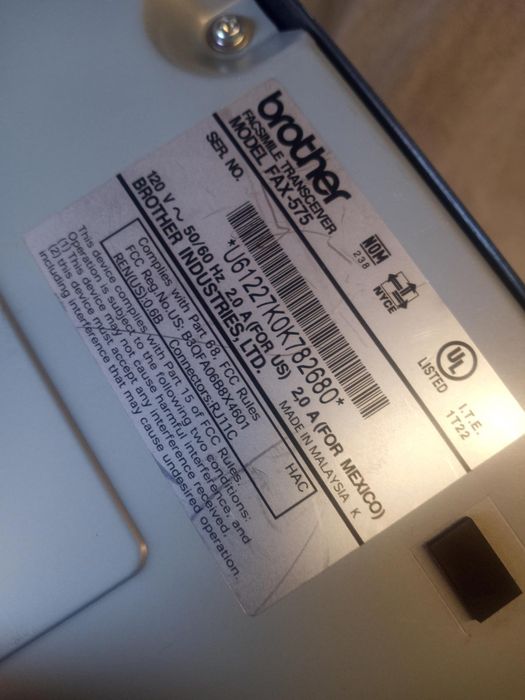 Brooks Brothers BROTHER FAX‐575 (Facsimile Transceiver) | Grailed