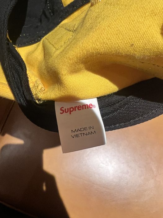 Supreme Yellow supreme cap | Grailed