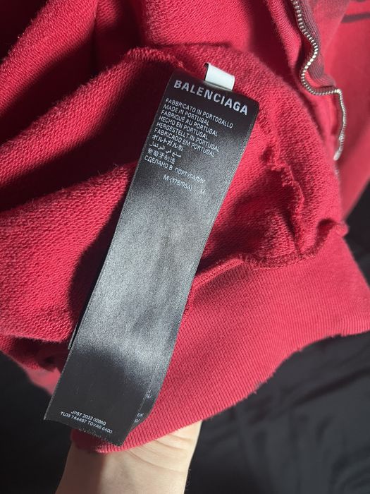 Balenciaga Red Balenciaga Skater Hoodie | Grailed