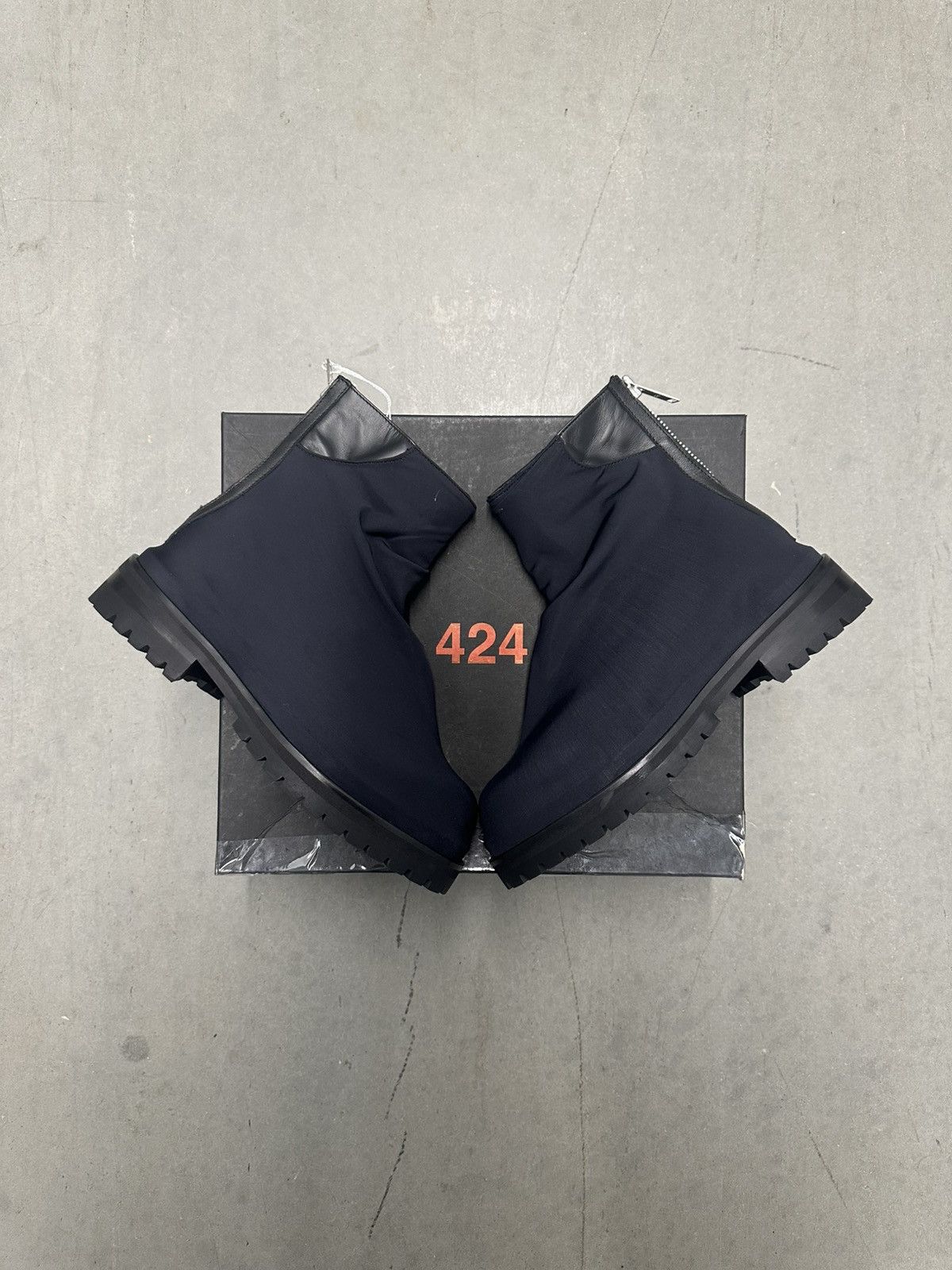 424 424 Marathon Boots Triple Black | Grailed