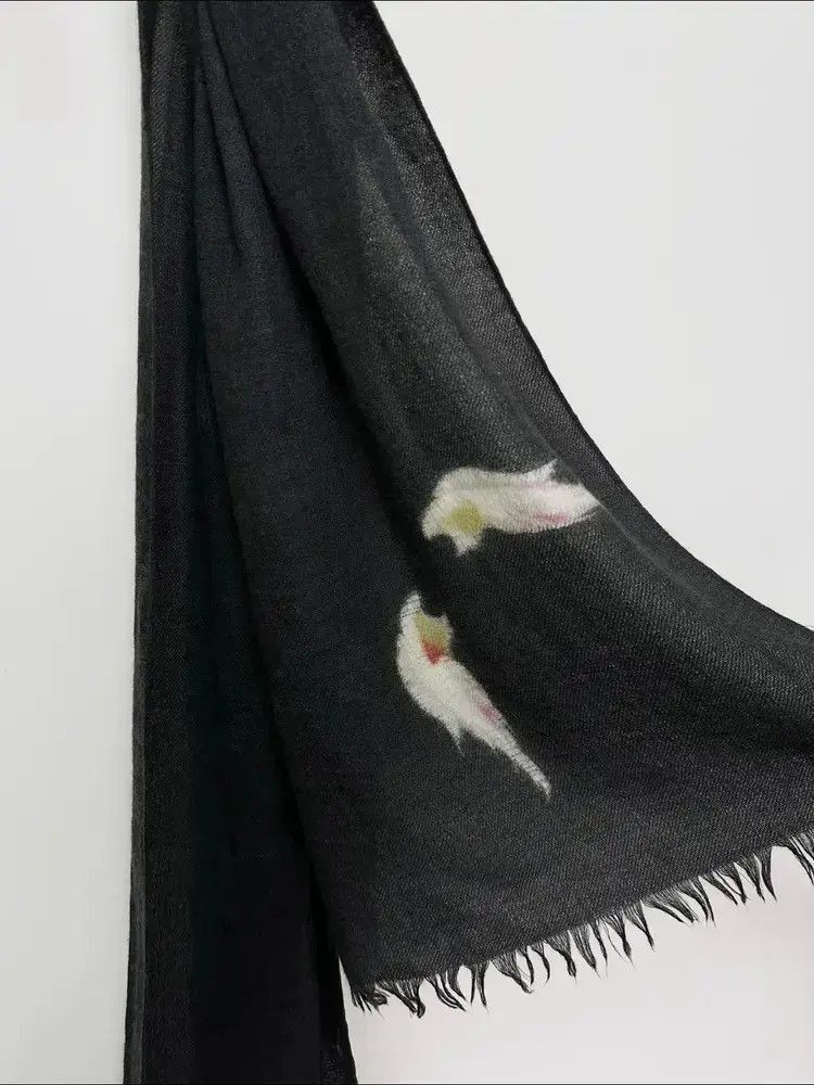 Yohji Yamamoto Yohji Yamamoto 02AW Wing Pattern Scarf | Grailed