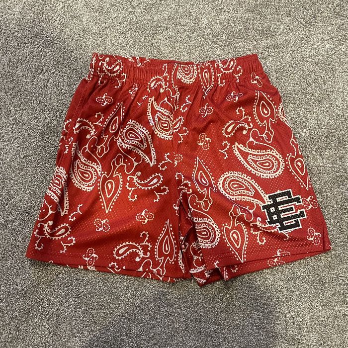 Eric Emanuel XL Eric Emanuel Red Paisley Shorts Brand New Extra Large ...