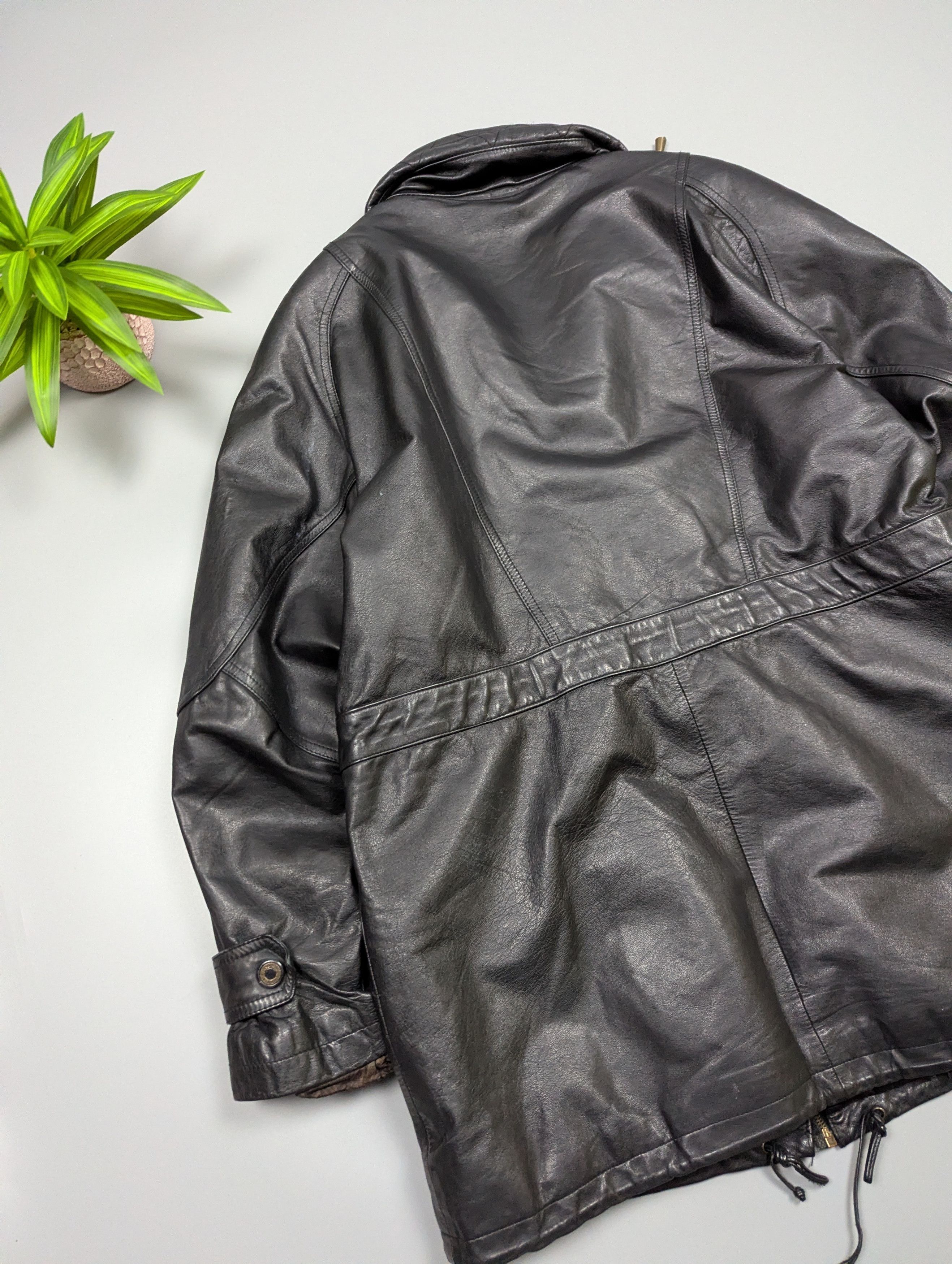 Vintage Vintage PRINCE Heavy Black Leather Multi-Pocket Jacket | Grailed