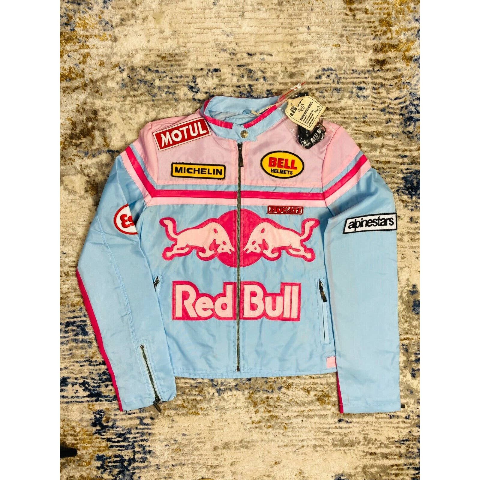 Red Bull VINTAGE RED BULL PARIS JACKET LEATHER CRAZY RARE FROM 90S ...