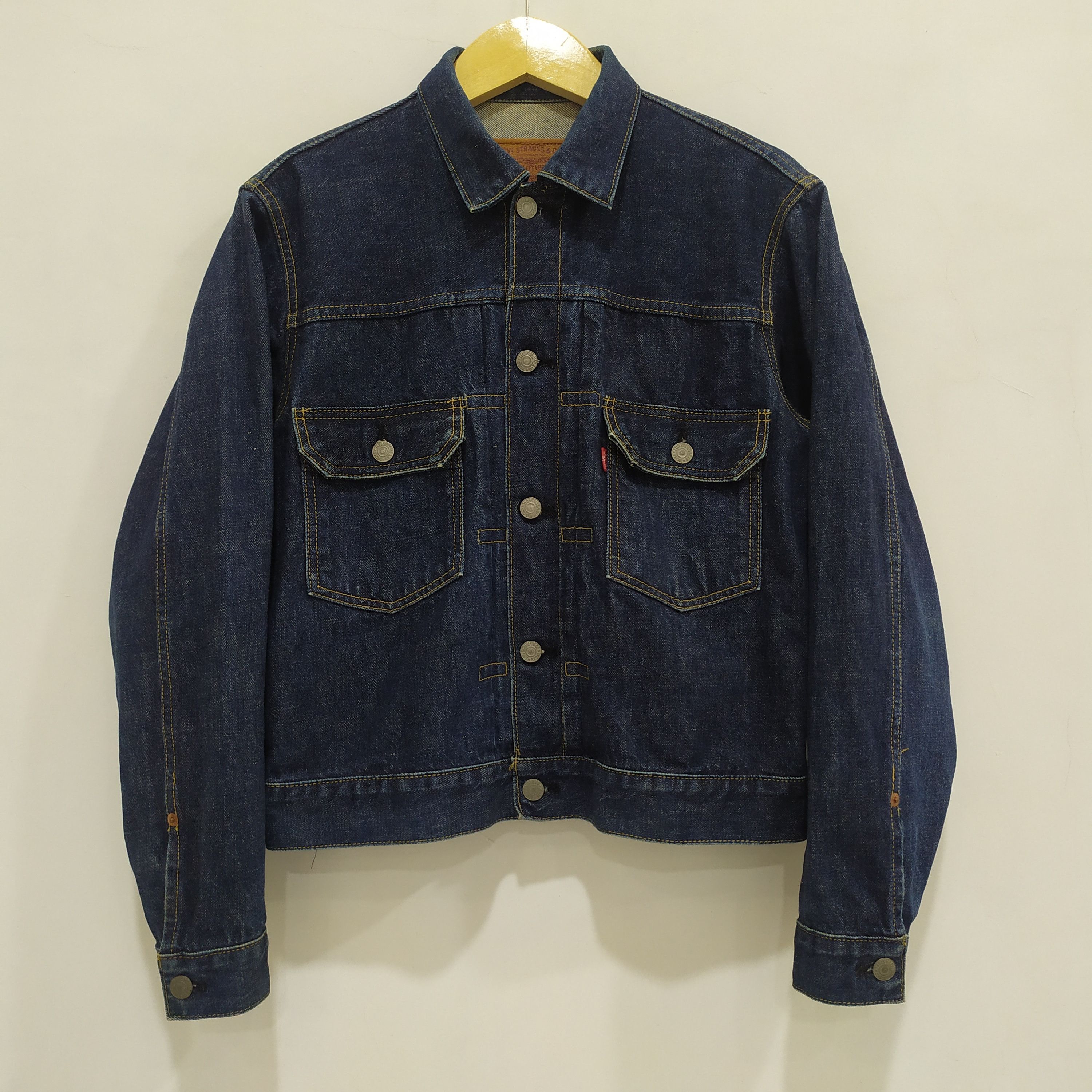 Vintage 1997 LVC 71507xx Type2 Big E redline selvedge trucker jacket ...