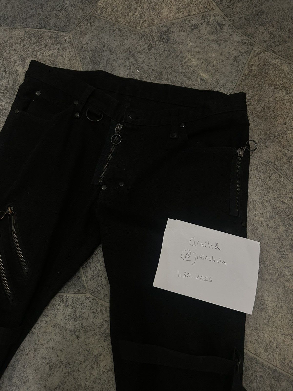 Number (N)ine Number Nine Bondage Jeans AW06 ’Noir’ | Grailed